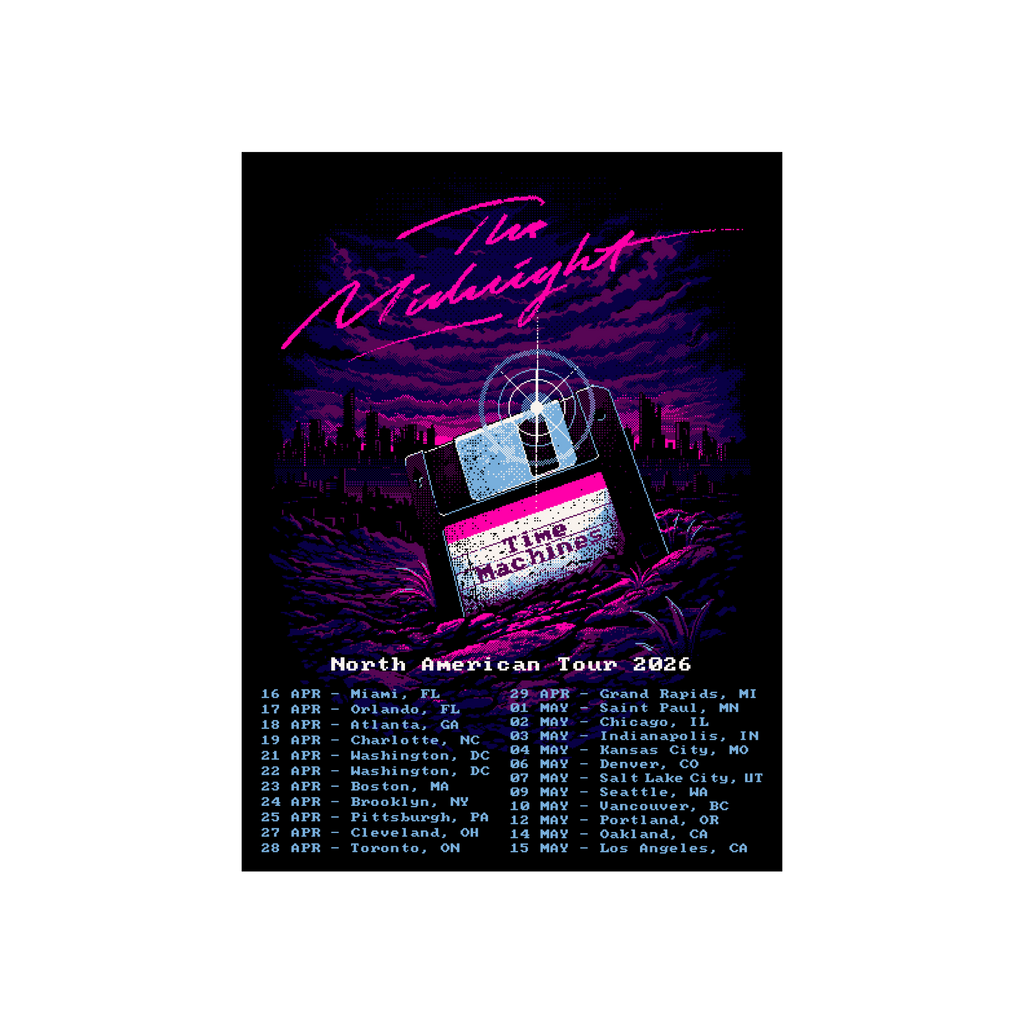 Time Machines Tour Poster (Spring 2026) – The Midnight (US)